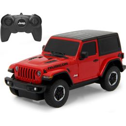 Jamara Kinder RC-Auto "Deluxe Cars, Jeep Wrangler JL, 1:24, rot, 2,4GHz", rot, B:8,5cm H:8cm T:18cm, Fernlenkfahrzeuge