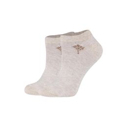 JOOP! JOOP Damen Sneakersocken "Socken Women for your daily glam cotton Socks 1p 2er Pack", Gr. 39, beige, Obermaterial: 86% Baumwolle CO. 11% Polyamid PA.