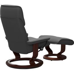 Relaxsessel stressless, B:78cm H:98cm T:73cm, grau, Leder BATICK: BATICK ist ein leicht korrigiertes, durchgef&auml;rbtes und genarbtes M&ouml;belleder, bei