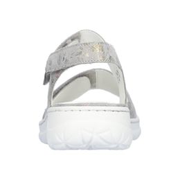 Waldl&auml;ufer WALDL&Auml;UFER Damen Riemchensandale "H-JOLINE", Gr. 3,5, bunt, Veloursleder, metallic, Schuhe, Sommerschuh, Klettschuh, Bequemschuh in Komfortweite H (=