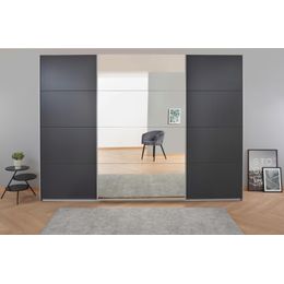 Schwebet&uuml;renschrank Rauch, B:315cm H:229cm T:62cm, grau, Holzwerkstoff, Schr&auml;nke, "Kleiderschrank Schrank Garderobe BESTSELLER KOLUNA mit Spiegel",