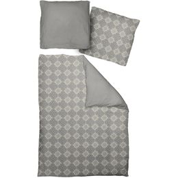 Bettw&auml;sche Adam, grau, Renforc&eacute;, Obermaterial: 100% Baumwolle, Bettw&auml;sche, "Romantic Puligny light", aus 100 % Bio-Baumwolle, 2 teilig - Bettw&auml;sche