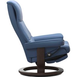 Relaxsessel stressless, B:79cm H:109cm T:77cmlazuli blau batick, Leder BATICK: BATICK ist ein leicht korrigiertes, durchgef&auml;rbtes und genarbtes