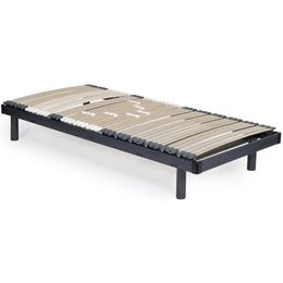 Lattenrost REVOR BEDDING, B:100cm H:11,5cm L:200cm, grau, Lattenroste, "WIMAFLEX"