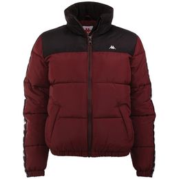 Kappa Damen Steppjacke, rot, Gr. S, colorblocking, 100% Polyester, Jacken, - mit hochwertigem Jacquard Logoband an den Ärmeln