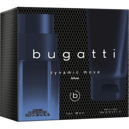 Bugatti Herren Eau de Toilette "Bugatti Dynamic Move Blue for him GP EdT 100ml + 200 ml SG", 300ml, blau, Parfüms, Herrenduft-Set mit aromatischer,