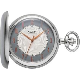 Regent Uhren REGENT Damen Taschenuhr "P728", silber, Taschenuhren, Quarzuhr, Herrenuhr, Acrylglas