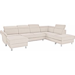 Sit & More Wohnlandschaft SIT & MORE, B:331cm H:97cm T:228cm, beige, Flachgewebe (90% Polyester, 10% Polyamid);Luxus-Microfaser (100% Polyester);Struktur (100%