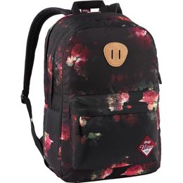 Nitro Kinder Freizeitrucksack "Urban Plus", schwarz, Nylon, Polyester, Polyethylen, Rucks&auml;cke, Daypack, Streetpack im Retro-Look, Alltagsrucksack,
