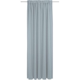 Vorhang WIRTH, B:132cm H:215cm, blau, Baumwolle, Polyester, Wohnzimmer, Gardinen, "Torbole", nach Ma&szlig;