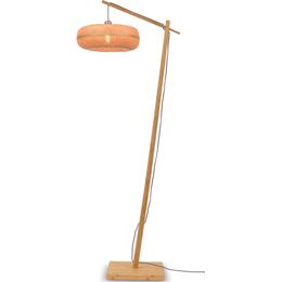 GOOD & MOJO Stehlampe "Palawan", Ø 40cm H: 176cm, beige, Wohnzimmer, Leuchten