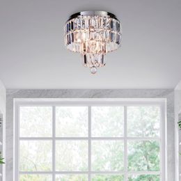 Searchlight Deckenleuchte "Empire 4Lt Flush", 4, &Oslash; 34cm H: 33cm, 1 Stk., transparent, Badezimmer, Leuchten