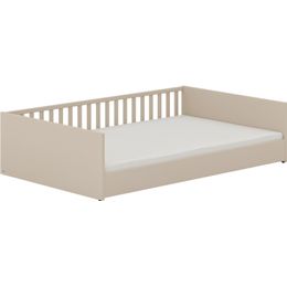 Kinderbett Paidi, B:127,6cm H:50,8cm L:205,6cm, beige, Betten, "LITTLE FLO, vom Baby bis zum Teeni, in mehreren Farben und Breiten", umbaubar zum