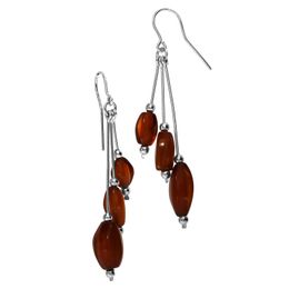 OSTSEE-SCHMUCK Damen Paar Ohrh&auml;nger "- Lenia - Silber 925/000 - Bernstein", Silber 925 (Sterlingsilber), silber, Silber 925 (Sterlingsilber), Ohrringe