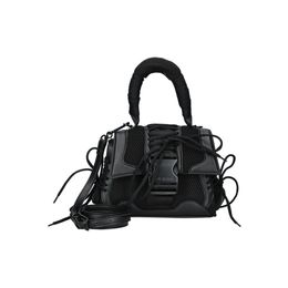 Steve Madden Damen Henkeltasche "Steve Madden Taschen Lederimitat/Textil", schwarz, Lederimitat, Taschen