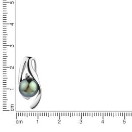 Diamonds by Ellen K. Damen Kettenanh&auml;nger "585/- Wei&szlig;gold glanz Tahitiperle und Diamant", one-size, 0,01 P1 = bei 10-facher Vergr&ouml;&szlig;erung erkennbare Einschl&uuml;sse, Gold, 2,3
