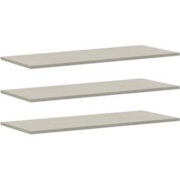 Einlegeboden FORTE, B:87,1cm H:42cm T:1,5cm, grau, FSC-zertifizierter Holzwerkstoff, Einlegeböden, 3er Set, optional bestellbar