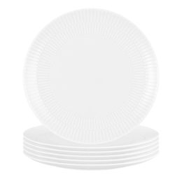 Seltmann Weiden Fr&uuml;hst&uuml;cksteller "Fr&uuml;hst&uuml;cksteller Amina &oslash; 22,7 cm 6er Set", L:22,7cm, wei&szlig;, Speiseteller