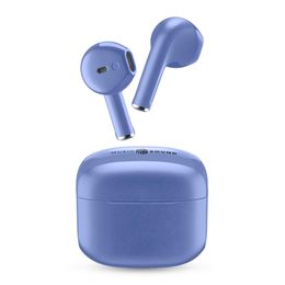 cellularline wireless In-Ear-Kopfhörer "SWAG BT Kopfhörer MS", B:15cm H:10cm T:20cm, blau, Kopfhörer