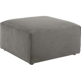 Polsterhocker OTTO HOME, B:80cm H:46cm T:80cm, grau, 92% Polyester, 8% Polyamid, Hocker, "Nöre", Modul - zum Zusammenstellen; in vielen