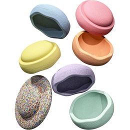 Stapelstein Kinder Balancetrainer "Stapelstein Rainbow Set pastel", B/H/L: 12cm &Oslash; 27,5cm, bunt, Polypropylen, H:12cm &Oslash;:27,5cm, Balancetrainer,