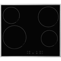 Amica Elektro-Kochfeld, B:57,5cm H:5,6cm T:50,5cmschwarz, Kochfelder, mit Ankochautomatik