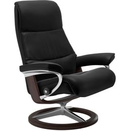 Relaxsessel stressless, B:78cm H:108cm T:78cm, schwarz, Leder BATICK: BATICK ist ein leicht korrigiertes, durchgef&auml;rbtes und genarbtes M&ouml;belleder,