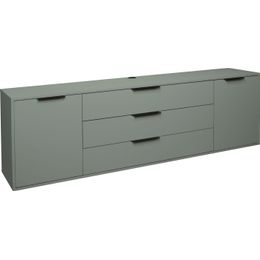 M&auml;usbacher Sideboard M&Auml;USBACHER, B:216cm H:67cm T:45cm, gr&uuml;n, Wohnzimmer, Sideboards, "Bonnie TOPSELLER", Modernes Sideboard
