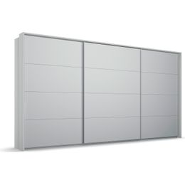 Schwebet&uuml;renschrank Rauch, B:368cm H:214cm T:68cm, grau, Holzwerkstoff, Schr&auml;nke, "Kleiderschrank Schrank Garderobe OTELI inkl. 3 Innenschubladen",