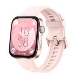 Huawei Smartwatch "WATCH FIT 3, 4,62 cm (1,82 Zoll) AMOLED-Display", pink, Smartwatches, Herzfrequenz-Monitoring, SpO2, Atemübungen