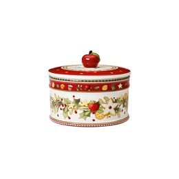 Villeroy & Boch VILLEROY & BOCH Vorratsdose "Geb&auml;ckdose Winter Bakery Delight &oslash; 14 cm bunt", bunt, K&uuml;che, Lebensmittelaufbewahrungsbeh&auml;lter