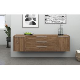 borchardt M&ouml;bel Sideboard BORCHARDT M&Ouml;BEL, B:200cm H:53cm T:35cm, braun, Wohnzimmer, Sideboards, "Oliva", Breite 166 oder 200 cm
