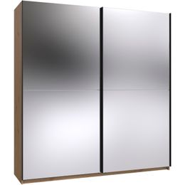 Kleiderschrank wimex, B:180cm H:198cm T:65cm, schwarz, Holzwerkstoff, Kinderzimmer, Schränke, "Mugano, B/T/H 135 oder 180/65/198cm, Made in Germany",