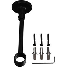 Tr&auml;ger Liedeco, L:15,3cm &Oslash;:2cm, schwarz, Gardinenstangenhalterungen, f&uuml;r Gardinenstangen &Oslash; 20 mm