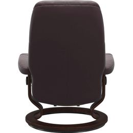stressless "Consul" Set, Relaxsessel mit Hocker, mit Hocker, mit Classic Base, Gr&ouml;&szlig;e S, Gestell Braun