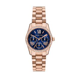 Michael Kors Damen Quarzuhr "LEXINGTON", gold, Armbanduhren, Armbanduhr, Damenuhr, Edelstahlarmband, analog, Tag, Wochentag