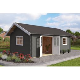 Gartenhaus Lasita Maja, grau, Holzwerkstoff, Gartenhäuser, "CAROLINE"