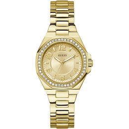 Guess Damen Quarzuhr "CONTESSA", gold, Armbanduhren, Armbanduhr, Damenuhr, Edelstahlarmband