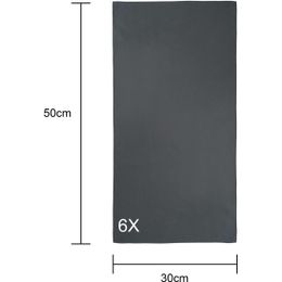 Handt&uuml;cher OTTO HOME, B:30cm L:50cm, schwarz, Microfaser, Obermaterial: 88% Polyester, 12% Polyamid, Badezimmer, Handt&uuml;cher, "Leoa, diverse Gr&ouml;&szlig;en,