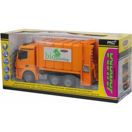 Jamara Kinder RC-Truck "M&uuml;llwagen Mercedes Antos", orange, Kunststoff, B:45cm H:21cm T:15cm, Fernlenkfahrzeuge, mit Sound und LED Beleuchtung