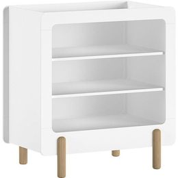Kommode Vipack, B:88cm H:95,3cm T:54,4cm, wei&szlig;, MDF, Schlafzimmer, Sideboards, "Smile, Wickelregal mit 3 F&auml;chern, MDF wei&szlig; lackiert", ohne