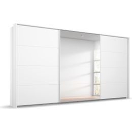 Schwebetürenschrank Rauch, B:368cm H:233cm T:68cm, weiß, Holzwerkstoff, Schränke, "Kleiderschrank Schrank Garderobe OTELI inkl. 3 Innenschubladen",