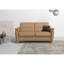 2,5-Sitzer Home Affaire, B:179cm H:89cm T:89cm, braun, Luxus-Microfaser (100% Polyester);Struktur (100% Polyester);Luxus-Microfaser in Lederoptik