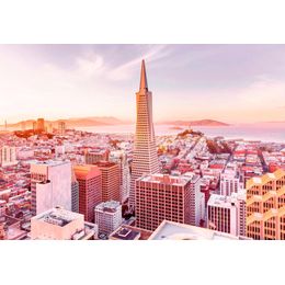 Komar Fototapete "San Francisco Morning - Gr&ouml;&szlig;e 368 x 254 cm", B/L: 368mm x 254mm, Rollen: 8 St., bunt, Tapeten, Wohnzimmer, Schlafzimmer