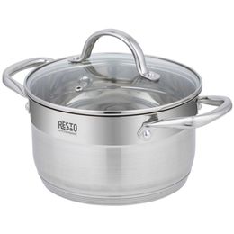 Kochtopf "Rigel, Topf energiesparend und sp&uuml;lmaschinenfest", 3,6 l + &Oslash; 20cm + H&ouml;he 11,5cm, silber, RESTO KITCHENWARE, T&ouml;pfe, mit hitzebest&auml;ndigem