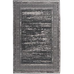 Teppich Kayoom, B:80cm H:8mm L:150cm, grau, Polyester, Wohnzimmer, Teppiche, "Kalevi 300", Flachgewebe