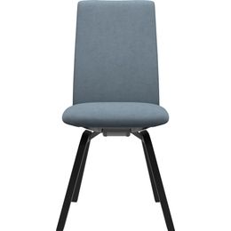 Polsterstuhl stressless, B:49cm H:92cm T:59cm, blau, Microfaser DINAMICA (88% Polyester, 12% Polyurethan), Esszimmer, St&uuml;hle, "Laurel", Low Back,