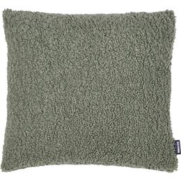 Kissenbezug done., B:45cm H:1cm L:45cm, gr&uuml;n, Polyester, Polyester, Kissenbez&uuml;ge, "Cloud", Skandinavisch glamour&ouml;s