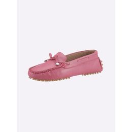 Andrea Conti Damen Slipper, Gr. 41, pink, Glattleder, Leder, Schuhe