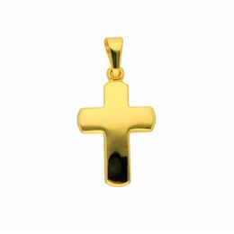 Adelia´s ADELIA ́S Damen Kette mit Anhänger "Schmuckset - Set mit Halskette 585 Gold Kreuz Anhänger", Gold, gold, Gold, Halsketten, Schmuckset - Set mit